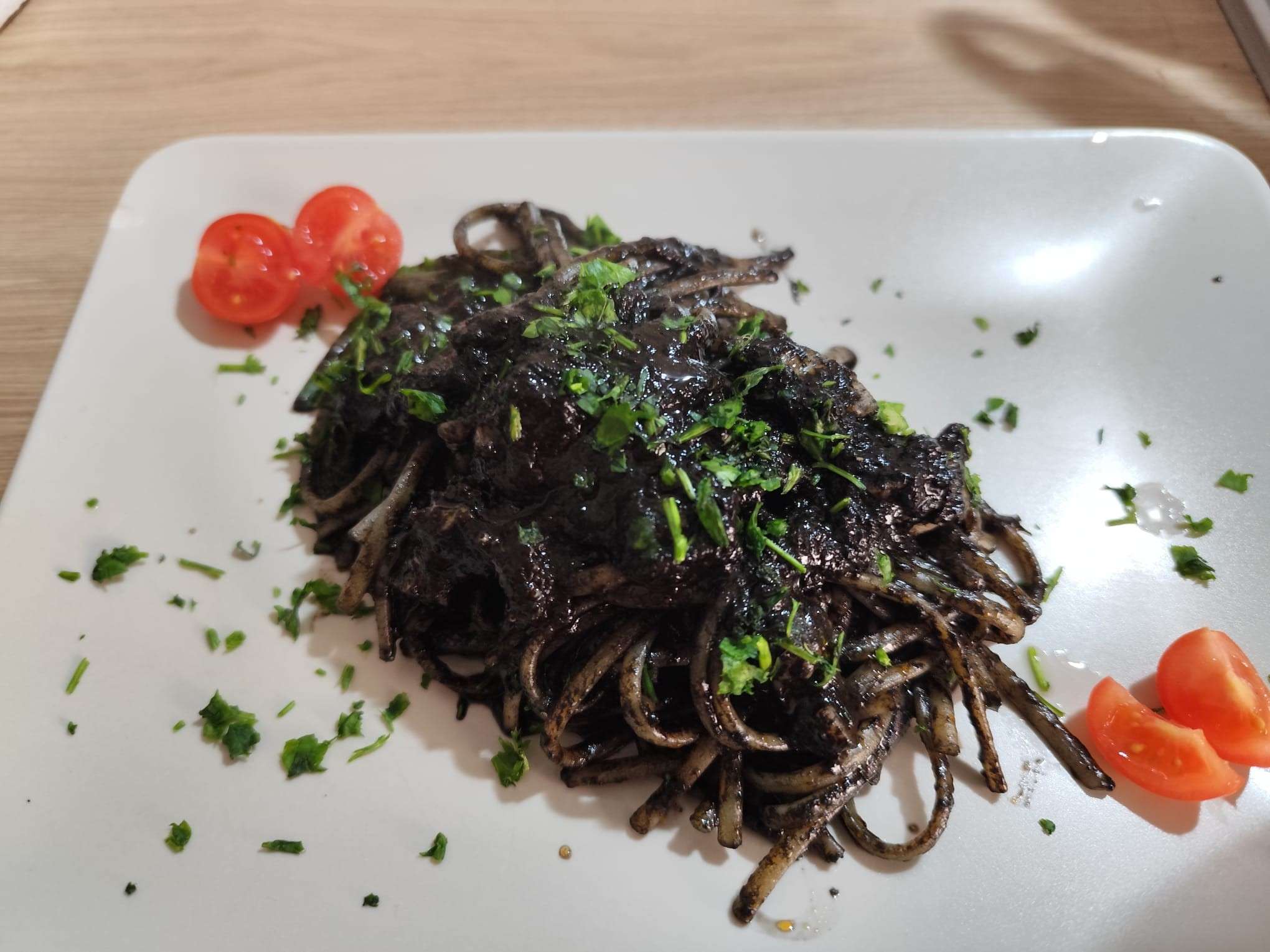 Pasta con il nero di seppia (Pasta cu nivuru ra siccia) - Palermo e ...